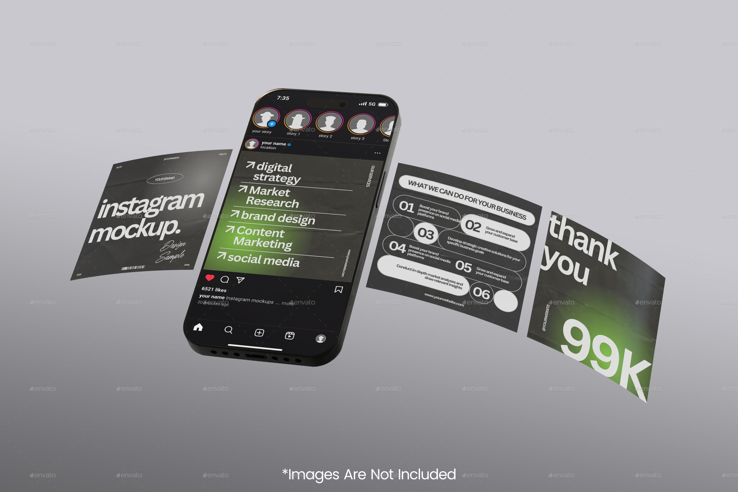 Instagram Carousel Mockup Pack, Graphics | GraphicRiver